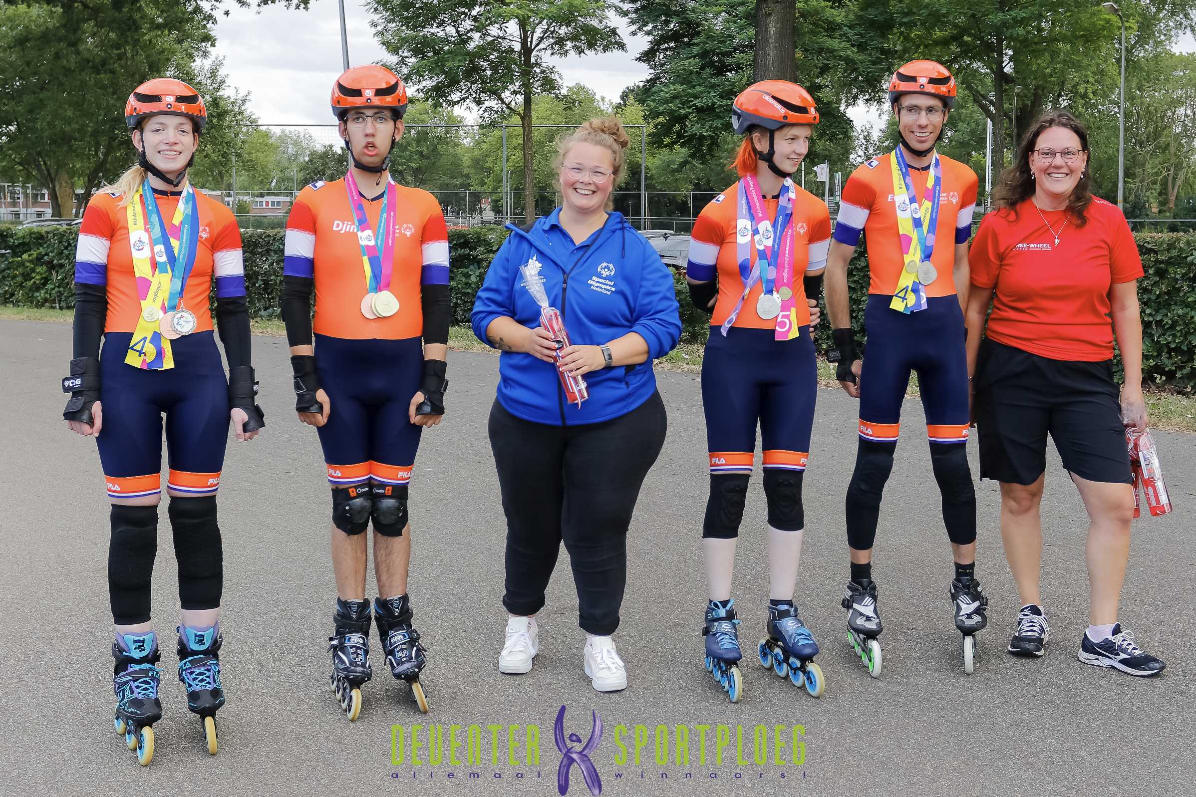 Deventer inline skaters gehuldigd - Iedereen Actief